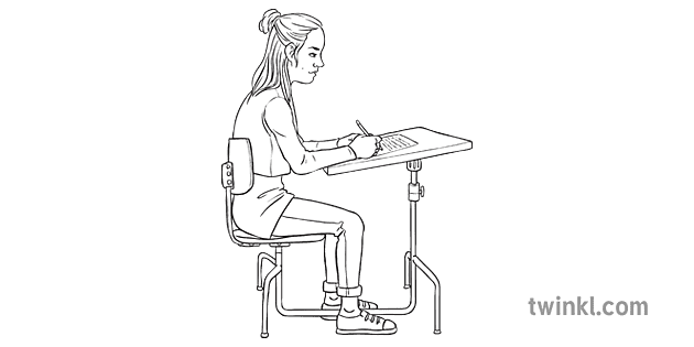 การเขียนท่าทาง ขาว ดำที่เหมาะสม Illustration - Twinkl