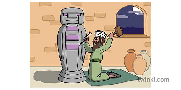 Prophet Ibrahim Story Scene 2 Illustration - Twinkl