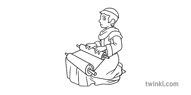 Scroll Jeremiah Prophet Jehoiakim Kleurplaat Esther Pergamena Geremia ...