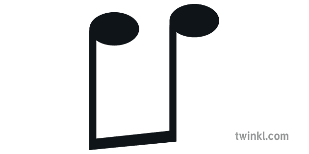 quaver upside down musik catatan glosarium topik ks2 Illustration - Twinkl