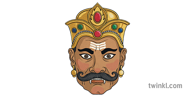 ravana role play mask hinduism karakia kaupapa ks2 Illustration - Twinkl