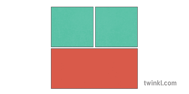 parihaba sa 3 bahagi Illustration - Twinkl