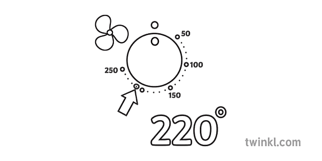 SYM 220 Degrees BW Illustration - Twinkl