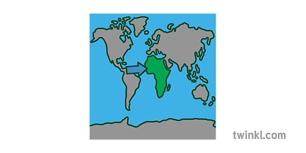 Sym Africa Continent Colour Illustration Twinkl