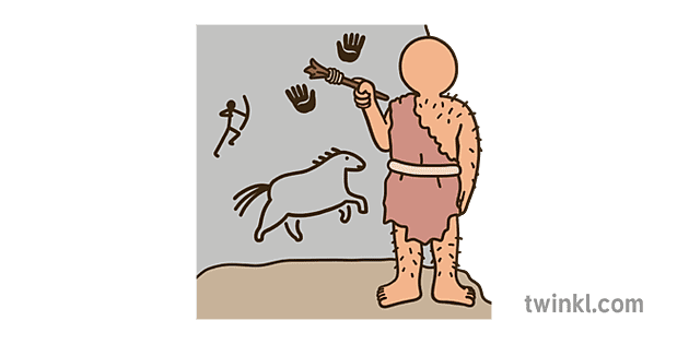 Sym Artwork Stone Age Colour Illustration Twinkl