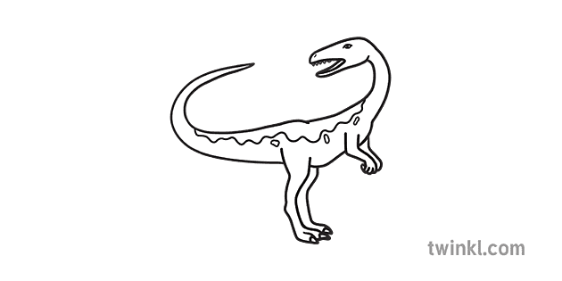 Sym Coelophysis Bw Illustration Twinkl