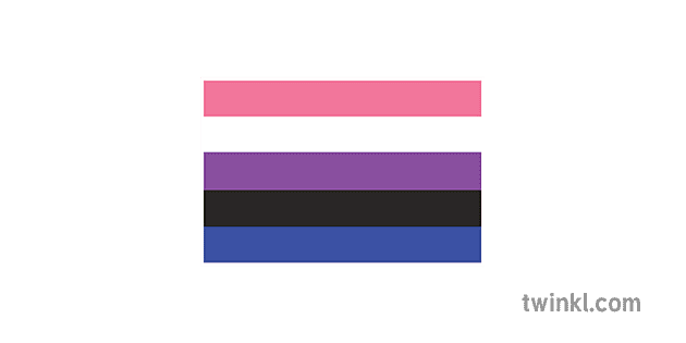 Sym Gender Fluid Pride Flag Colour Illustration Twinkl