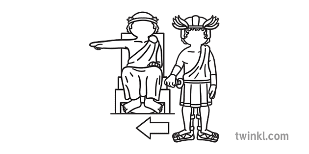 SYM King Polydectes Sends Perseus On A Mission BW