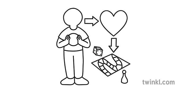 Sym My Favorite Game Is Bw Illustration Twinkl