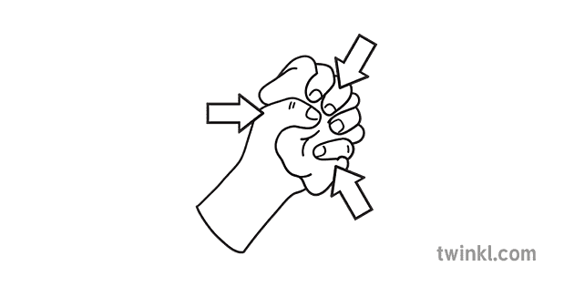 SYM Squeeze Playdough BW Illustration - Twinkl