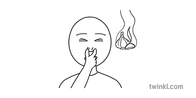 SYM Stinky BW Illustration - Twinkl