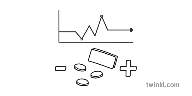 Sym Stocks Bw Illustration Twinkl