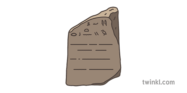 Sym The Rosetta Stone Colour Illustration Twinkl