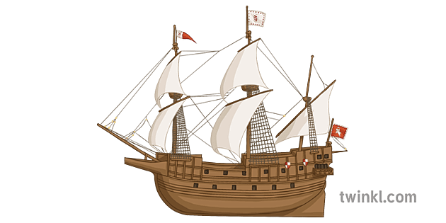 ship spanish history tudor spanish armada secondary Illustration - Twinkl