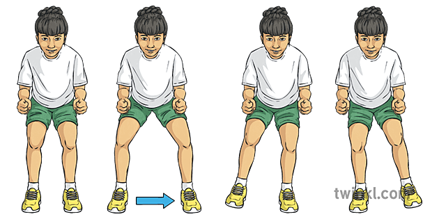 Side Stepping Invasion Games PE Move KS2 - Twinkl