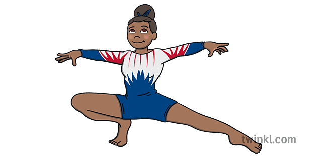 Simone Biles Illustration - Twinkl