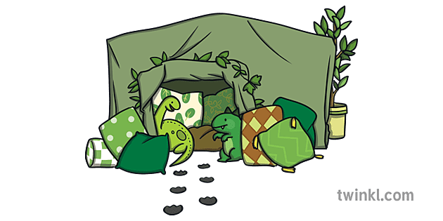 Small World Building Indoor Den Illustration - Twinkl