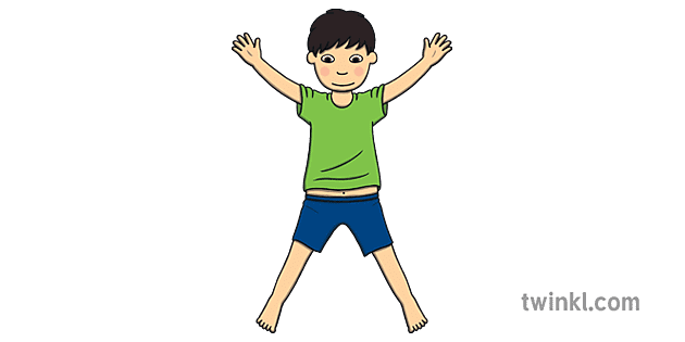 Star Jumps Exercise Movement KS1 Illustration - Twinkl