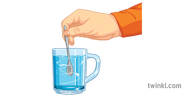Stirring a Cup of Water Hand Geography Secondary Illustration - Twinkl