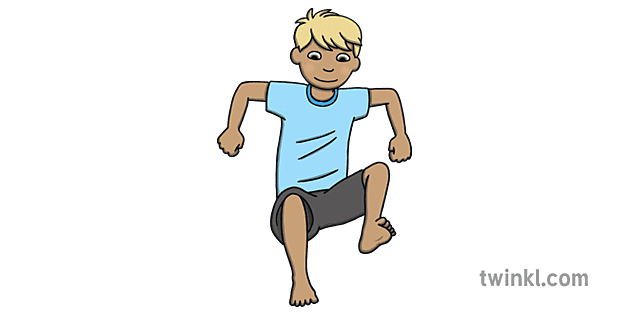 Stomp Jump Exercise Physical Activity KS1 Illustration - Twinkl