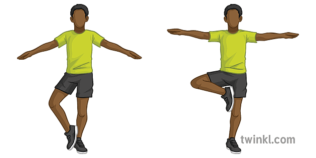 Stork Balance Steps Sequence Health Fitness Exercise PE Secondary
