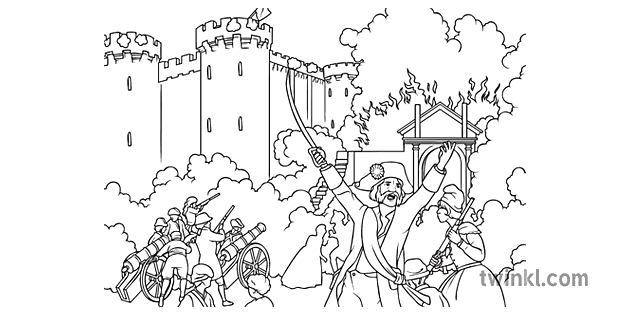 storming the bastille french revolution history secondary black and ...