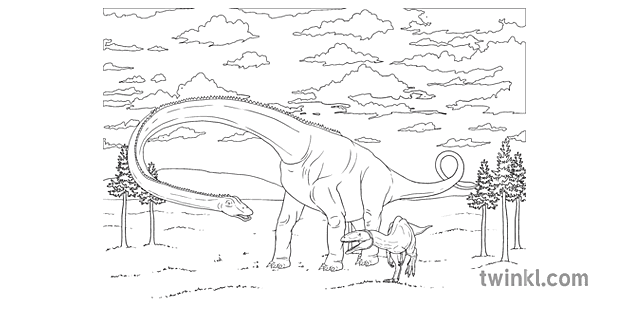 Supersaurus Sketch Coloring Page