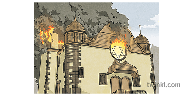 sinagoga požar zgodovina stavba kurjenje ogenj nemčija judaizem ...