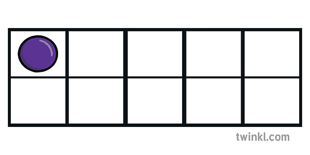 Tens Frames One Illustration - Twinkl