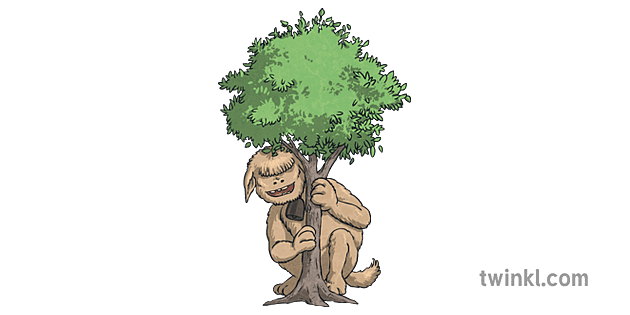 the wabub behind a tree subordinating conjunctions furry monster ks2