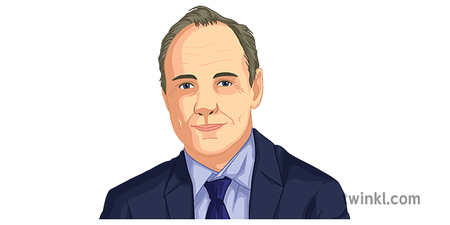 tim berners lee portrait general secondary Illustration - Twinkl