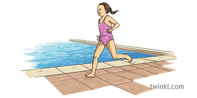 mga paksa batang tumatakbo sa isang swimming pool swimming safety ks2