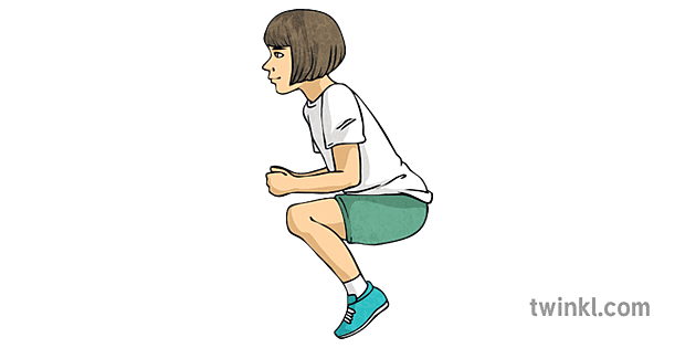 Tuck Jump Stage 2 PE Gym KS2 Illustration - Twinkl