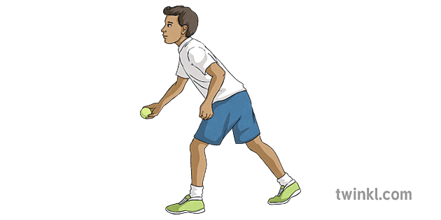 Underarm Throw Step 2 Y3 Athletics Twinkl Move PE KS2 2 Illustration ...