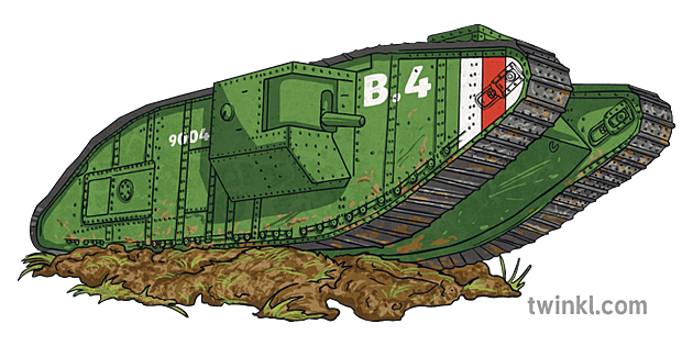 ww1 tank british mk v war french history ks2 Illustration - Twinkl