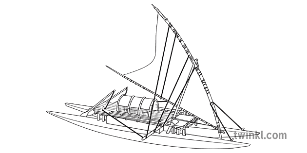 Waka Hourua Double Hulled Canoe He Waka Maha Traditional Maori KS2 ...