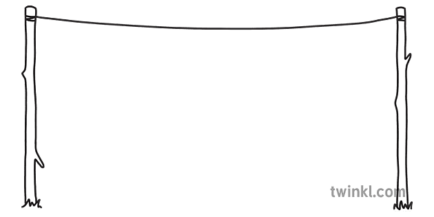 Washing Line Clipart Black