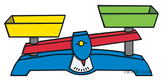 Weighing Balance Scales Left Heavy Object Measurement Unbalanced Tray