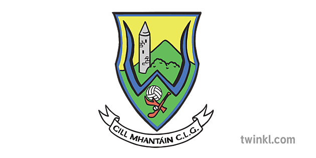 Wicklow GAA Crest Illustration - Twinkl