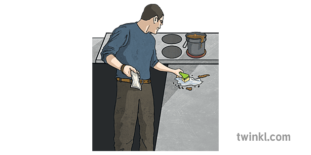 wipe up kitchen spill science health safe food baratoi germs bacteria clean