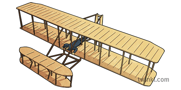 wright brothers avión vehículo ks2 usa wright brother Illustration - Twinkl