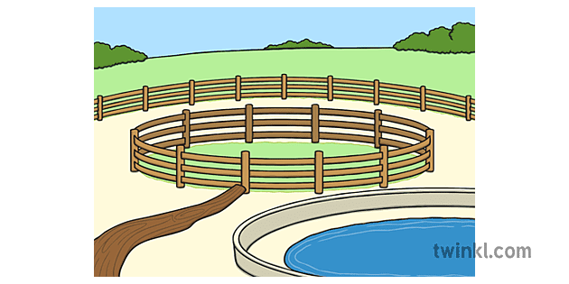 Zoo ohne Tiere Illustration - Twinkl