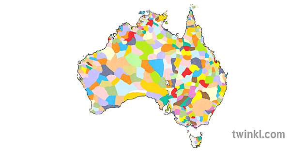 Mappa Aborigena Australiana Illustration Twinkl