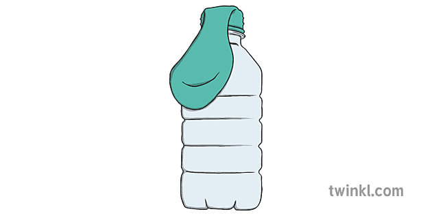 Balloon over Bottle Illustration - Twinkl