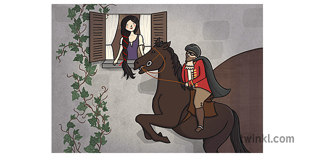 bess and highway man (scene 5) Illustration - Twinkl