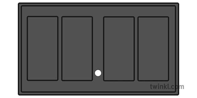 Blank Digital Clock Black and White Illustration - Twinkl