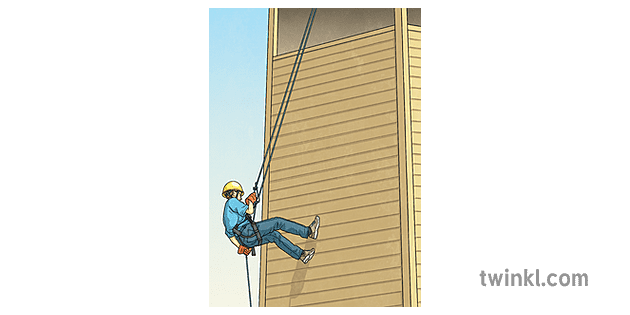 boy abseiling down abseiling tower ver 1 - Twinkl