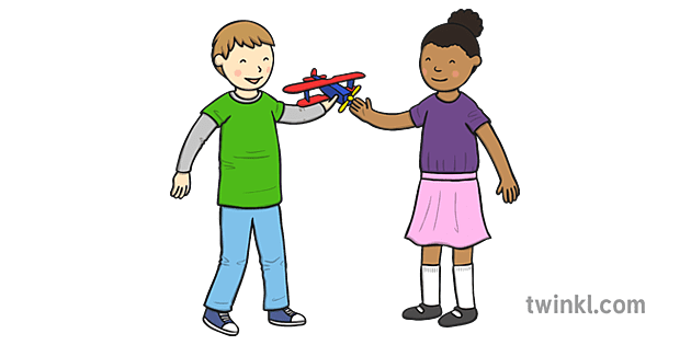 niño tomando turnos 1 Illustration - Twinkl