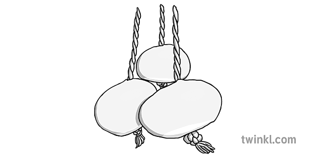 Conkers Black and White Illustration - Twinkl