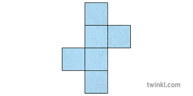 Cube Net 06 Illustration - Twinkl